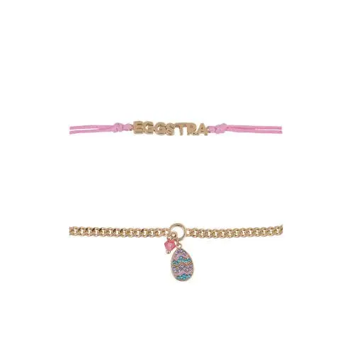 HALLMARK 4-piece Easter Bracelet Set - Pink