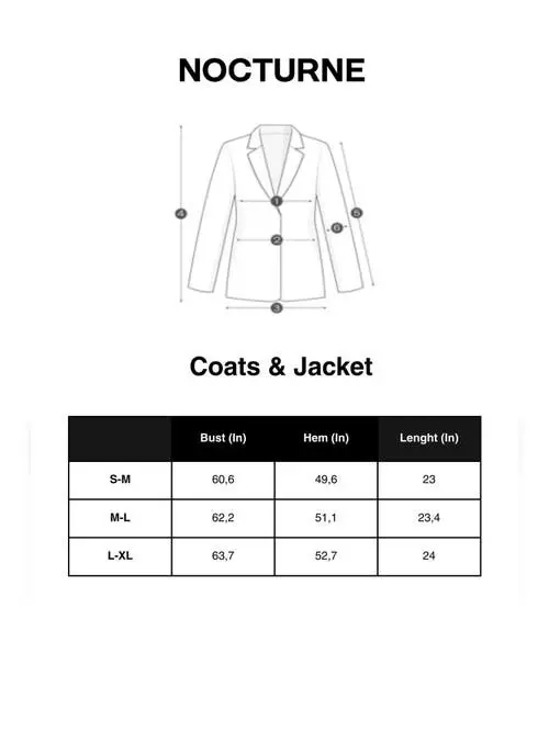 NOCTURNE High-neck Gathered Jacket - Black