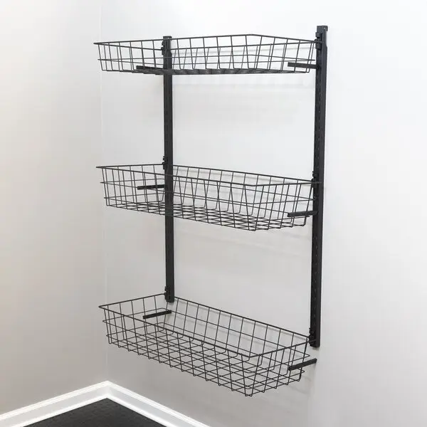 STOREYOUR G-basket | Adjustable Wall Storage System | Holds 120 Lbs
