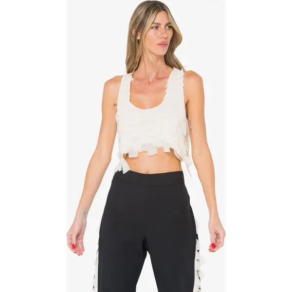 JBQ Juliet Crop Top - Bone