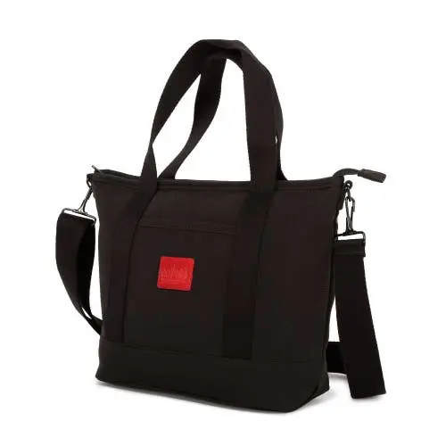 MANHATTAN PORTAGE Waxed Nylon Rego Tote - Black