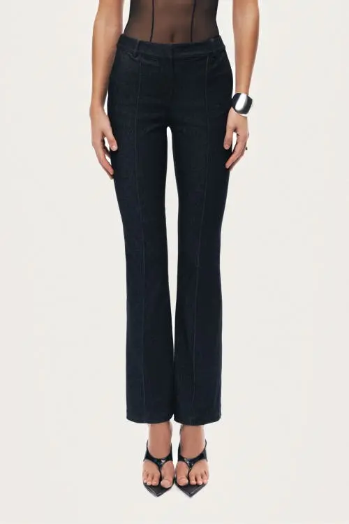 NOCTURNE High-rise Tailored Straight-leg Pants - Black