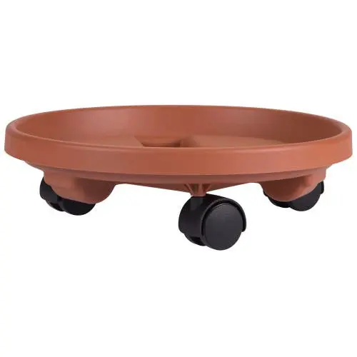BLOEM Fiskars 95124c Round Plant Caddy For 16inch To 20inch Planters Clay - Brown