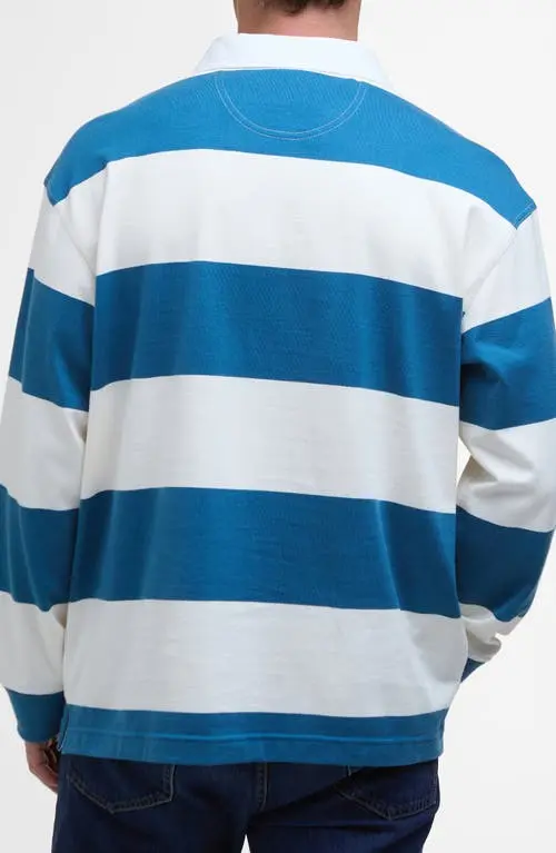 Barbour Broome Stripe Cotton Rugby Shirt - Midnight