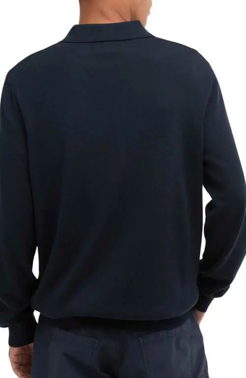 Barbour Long Sleeve Cotton Polo