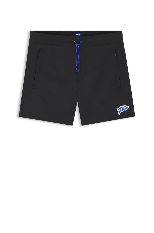 Hugo Water-repellent Shorts With Logo