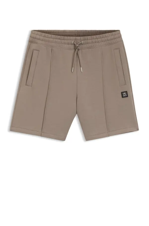 Hugo Shorts With Logo Detail - Light Brown