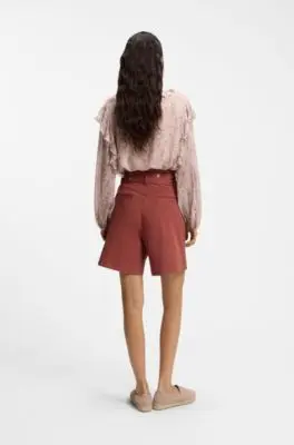 BOSS Eyelet-belted Shorts