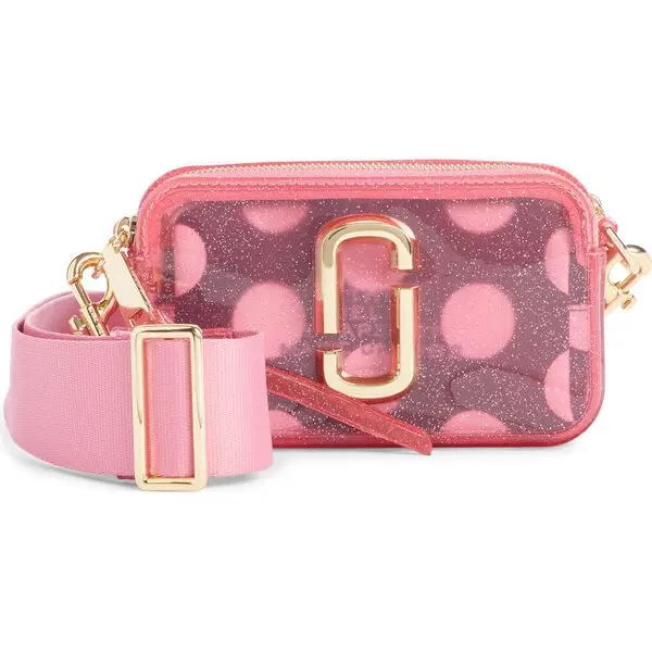 Marc Jacobs Jelly Glitter Snapshot Crossbody Bag - Pink Multi