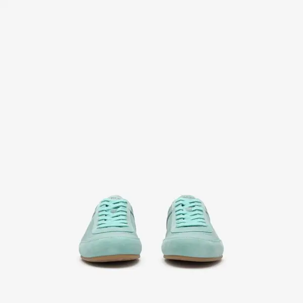Burberry Leather Knight Runner Sneakers - Tidal Blue