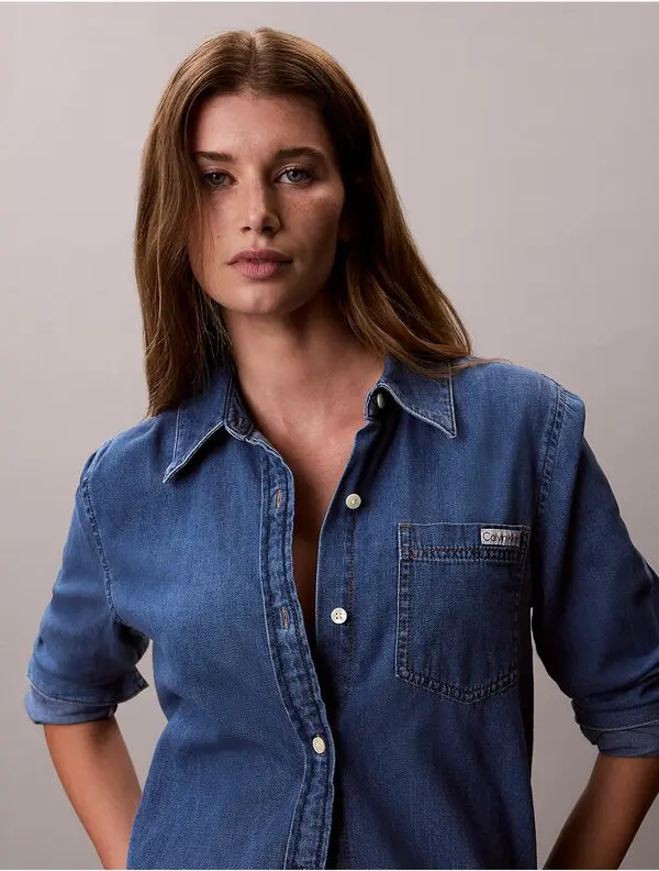 Calvin Klein Denim Button-down Shirt