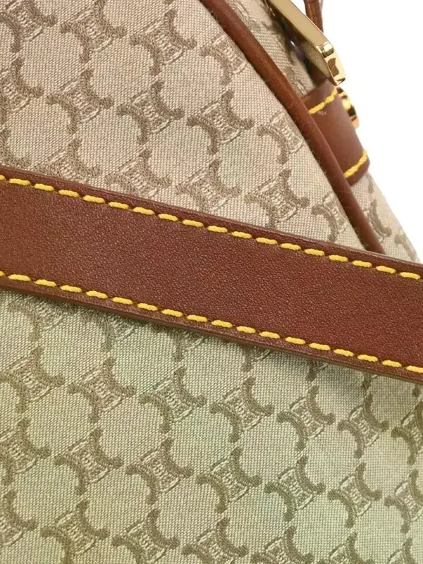 Celine 1990s Macadam Canvas Shoulder Bag