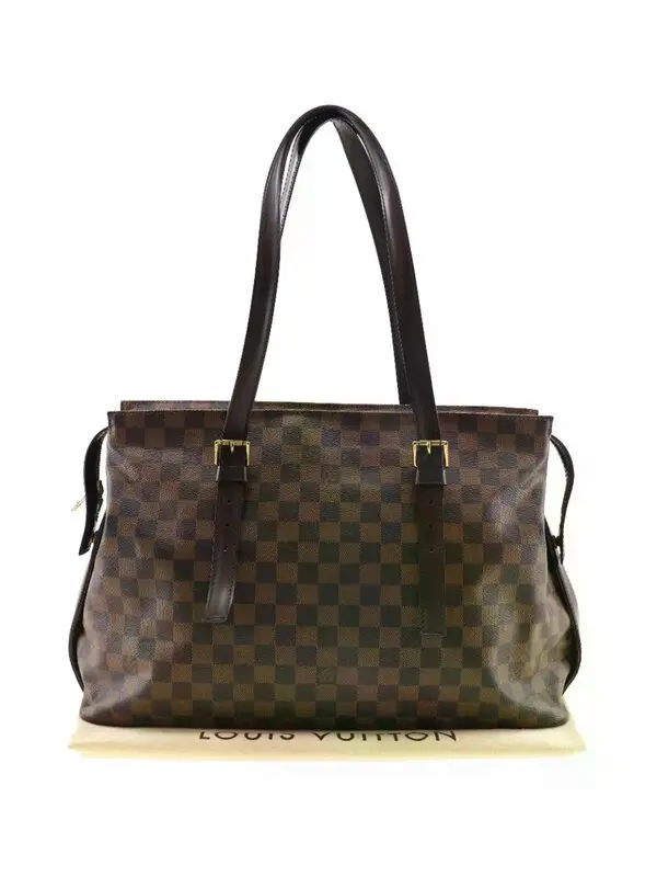 LOUIS VUITTON 2005 Damier Ebene Chelsea Shoulder Bag - Brown