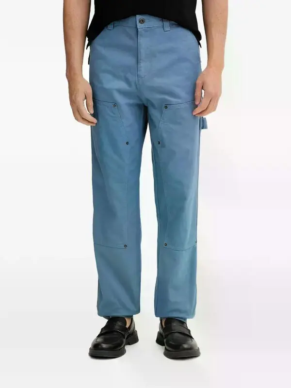 Hugo Gioro Knee-detail Trousers - Blue