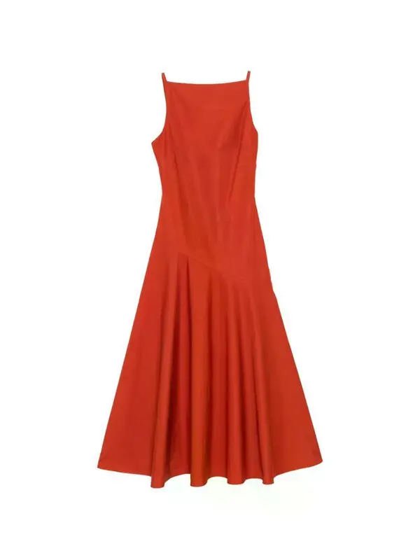 Adam Lippes Ren Midi Dress - Orange