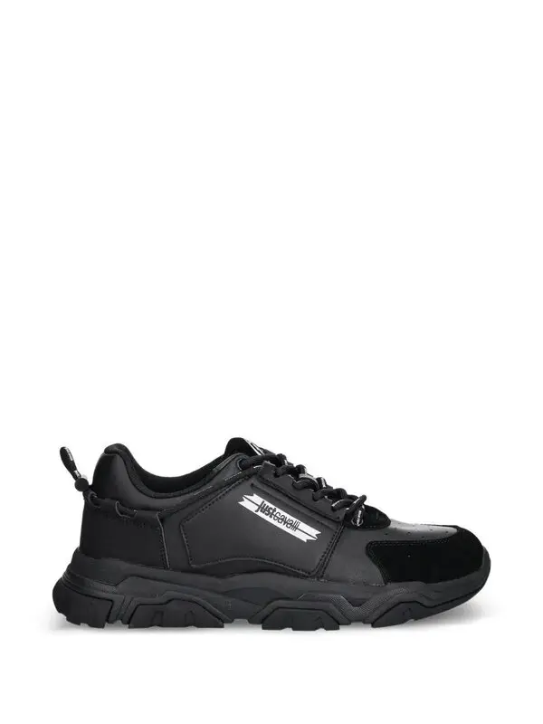 Just Cavalli Panelled Chunky Sole Sneakers - Black