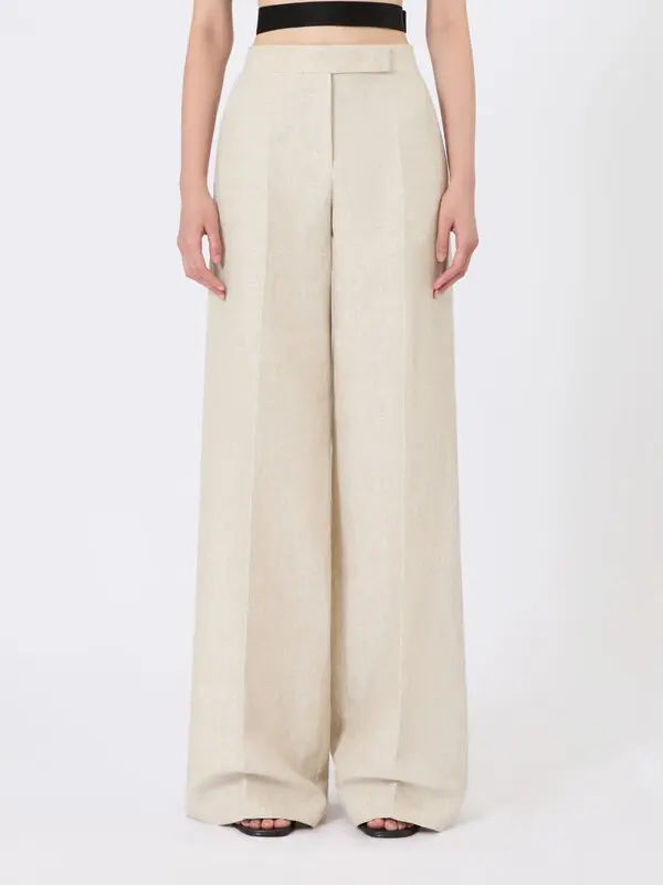 Max Mara Wide-leg Linen Trousers