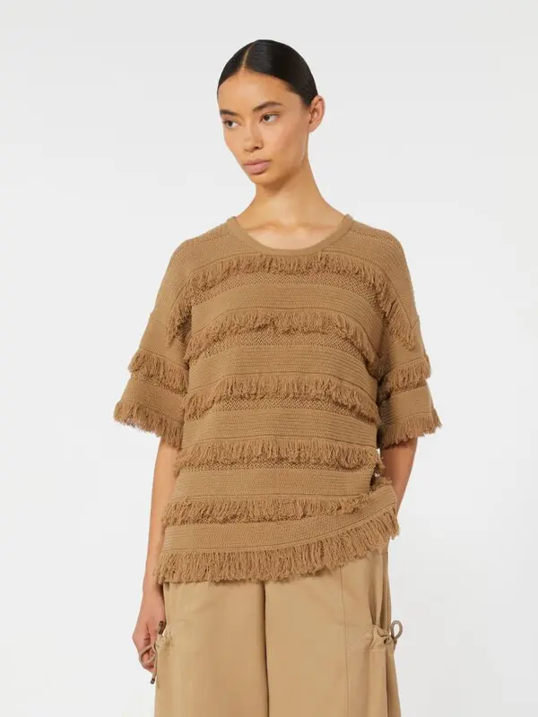 Max Mara Oversized Patterned Viscose Sweater