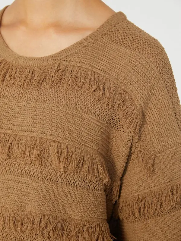 Max Mara Oversized Patterned Viscose Sweater
