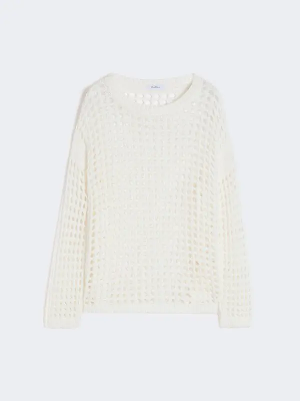 Max Mara Cotton Mesh Jumper - Optical White