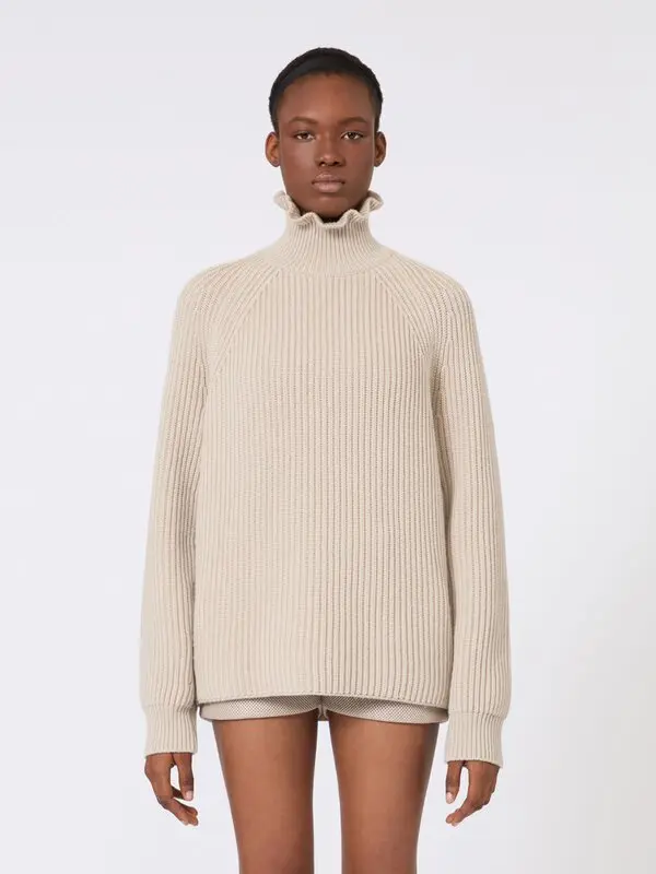 Max Mara Cotton Cordonnet Oversized Jumper