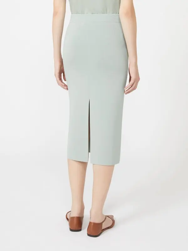Max Mara Stretch Viscose Yarn Pencil Midi Dress