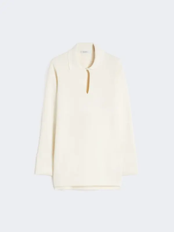 Max Mara Viscose Crêpe Yarn Jumper - Ivory