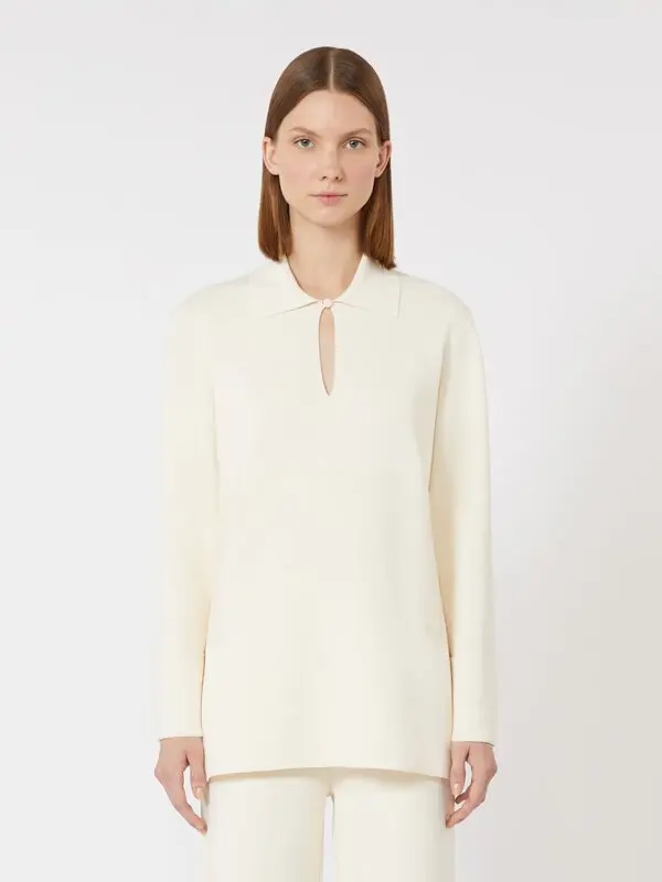 Max Mara Viscose Crêpe Yarn Jumper