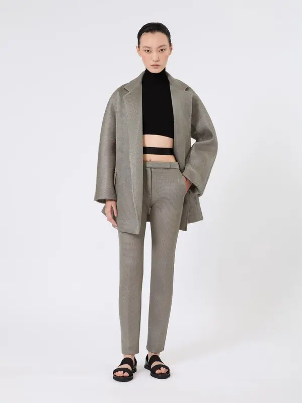 Max Mara Slim-fit Jersey Mesh Trousers