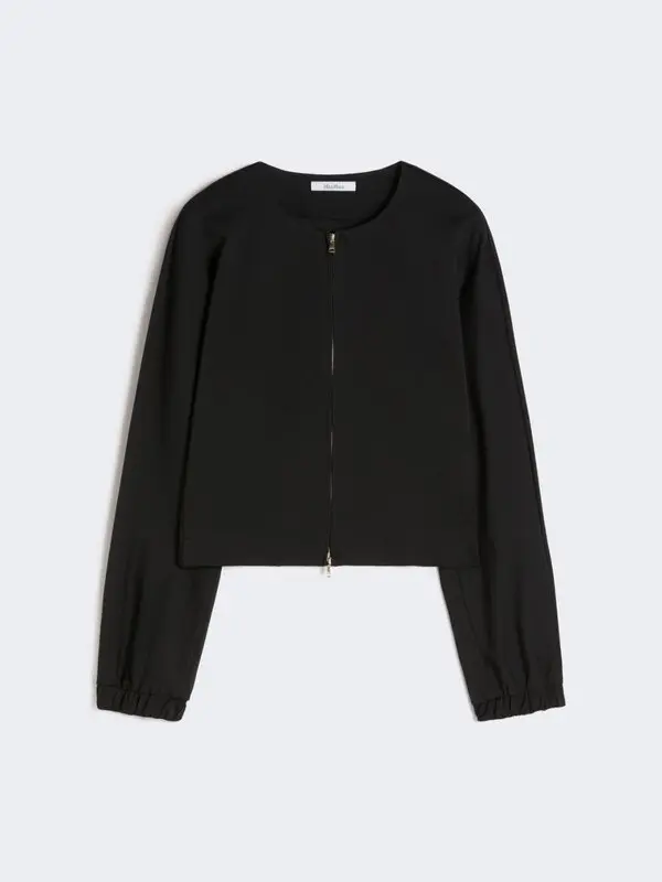 Max Mara Viscose Jersey Boxy Jacket - Black