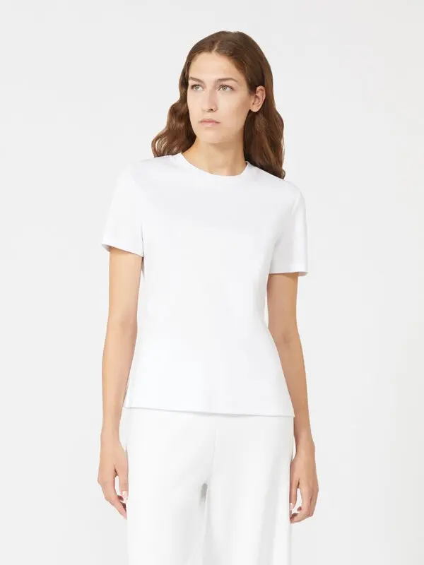 Max Mara Cotton T-shirt - Optical White