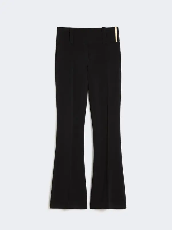 Max Mara Flared Stretch Viscose Trousers
