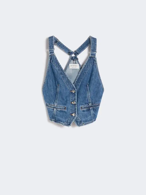Max Mara Slim-fit Denim Gilet
