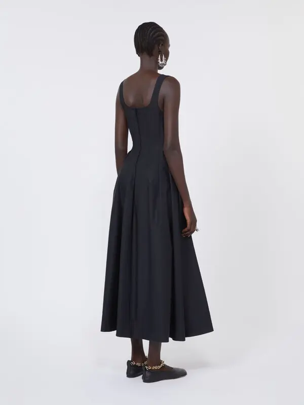 Max Mara Long Sleeveless Pure Cotton Dress