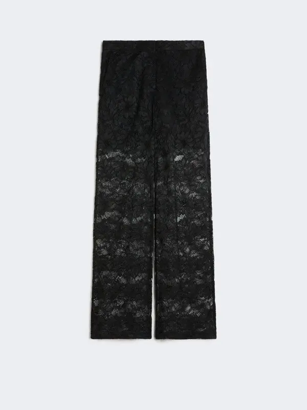 Max Mara Lace Trousers - Black