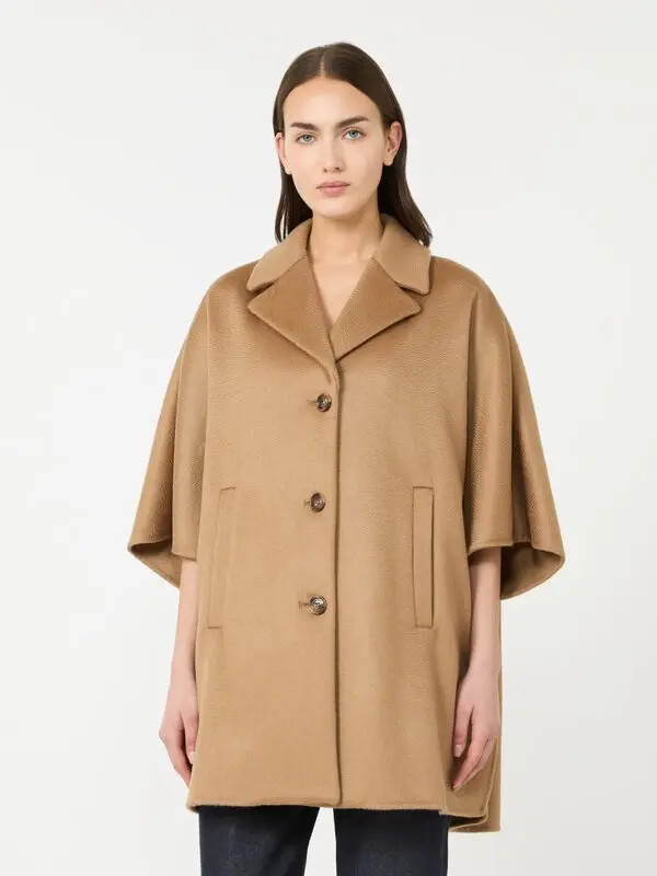 Max Mara Oversized Cashmere Broadcloth Cape