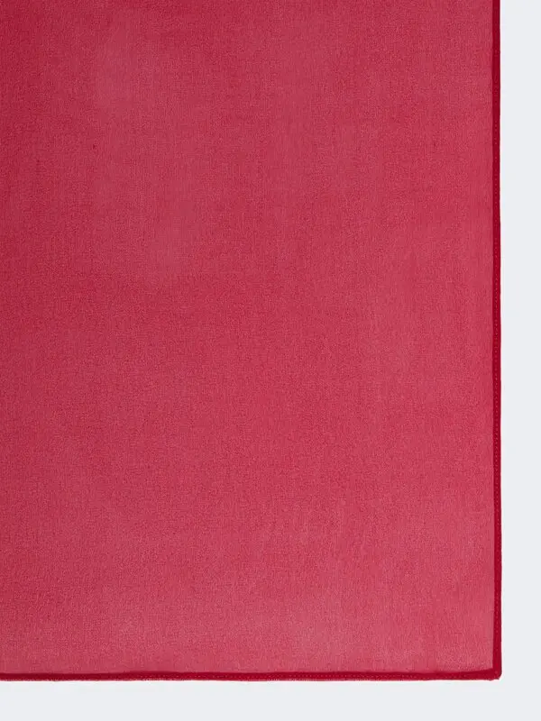 Max Mara Silk Georgette Stole - Geranium