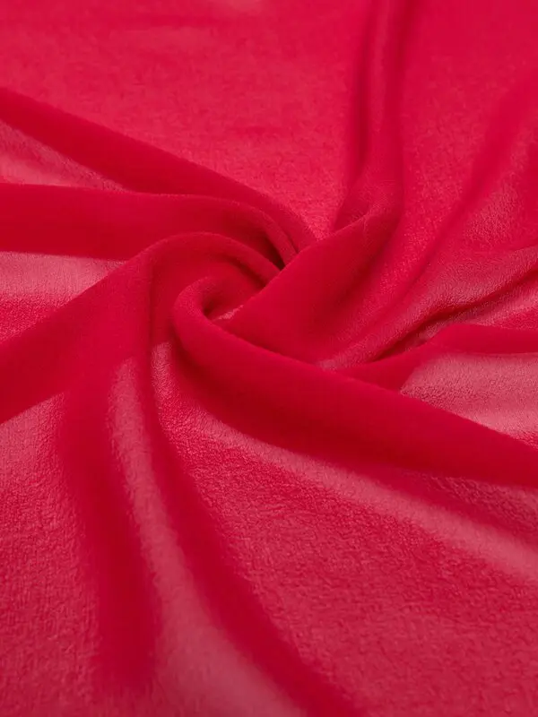 Max Mara Silk Georgette Stole - Geranium