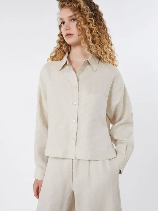 Max Mara Linen Canvas Shirt Jacket