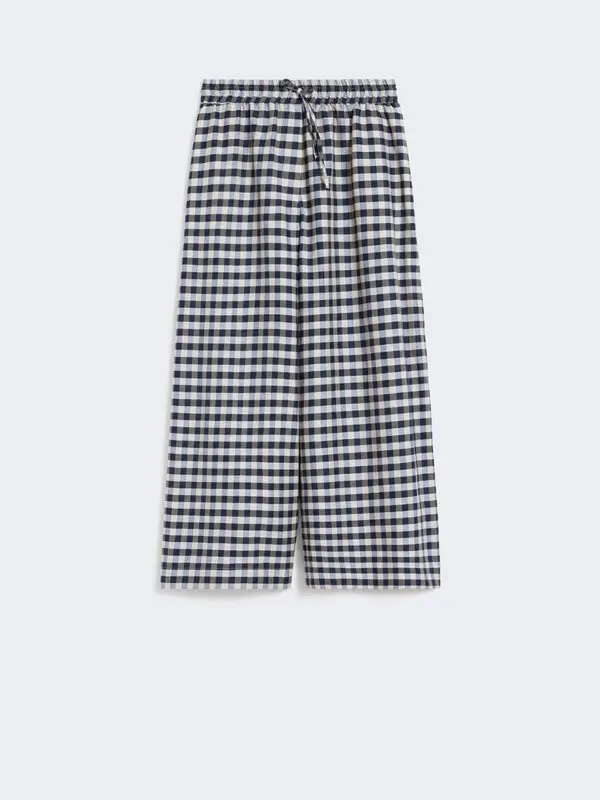 Max Mara Cotton And Ramie Batavia Trousers