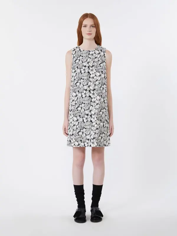 max a line dress Max Studio London Womens Prinrted A-Line Dress