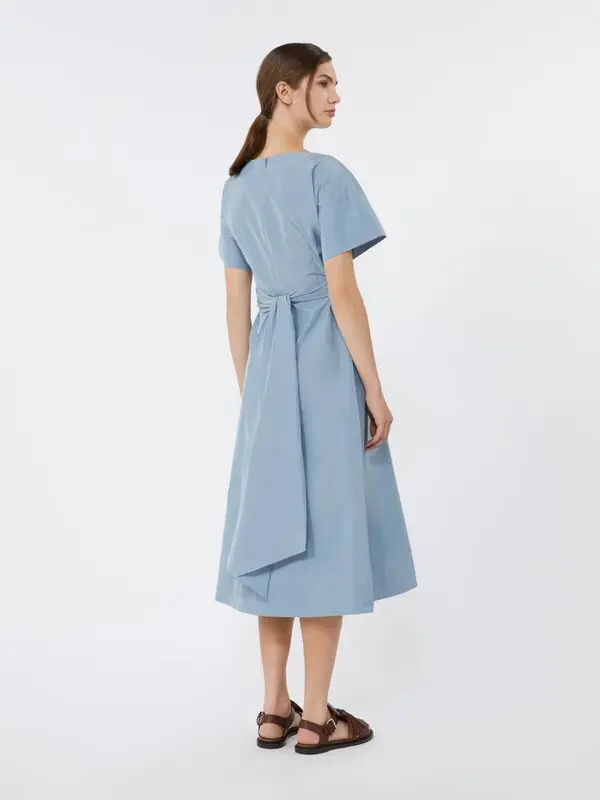 Max Mara Flared Taffeta Midi Dress