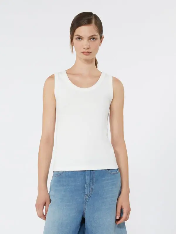 Max Mara Stretch Cotton Top