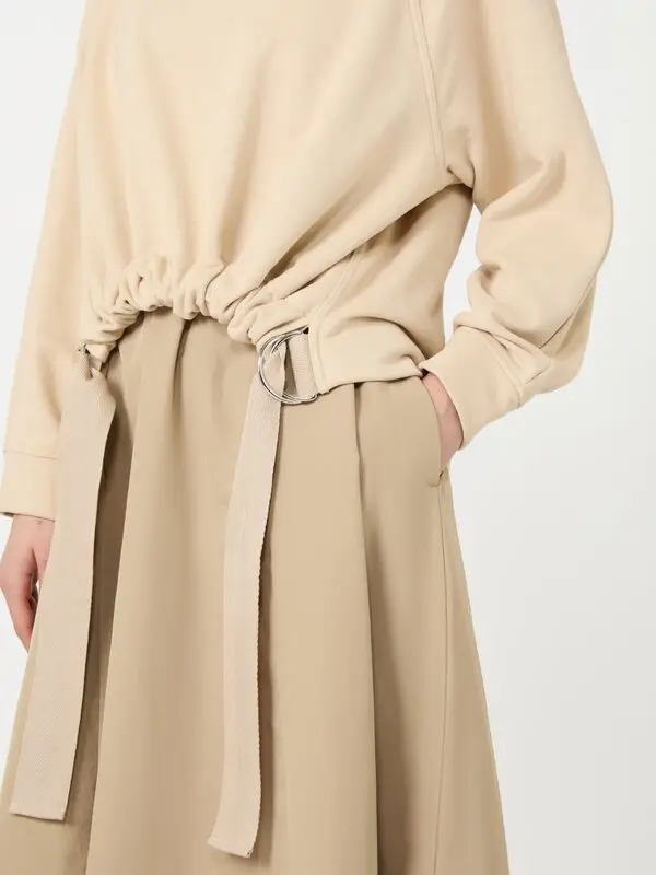 Max Mara Technical Fabric And Cotton Dress