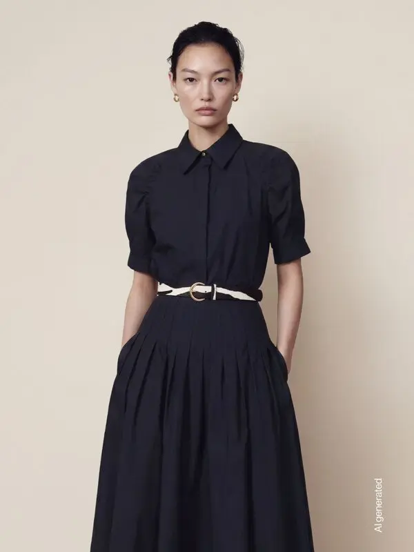 Max Mara Cotton Poplin Shirt - Black