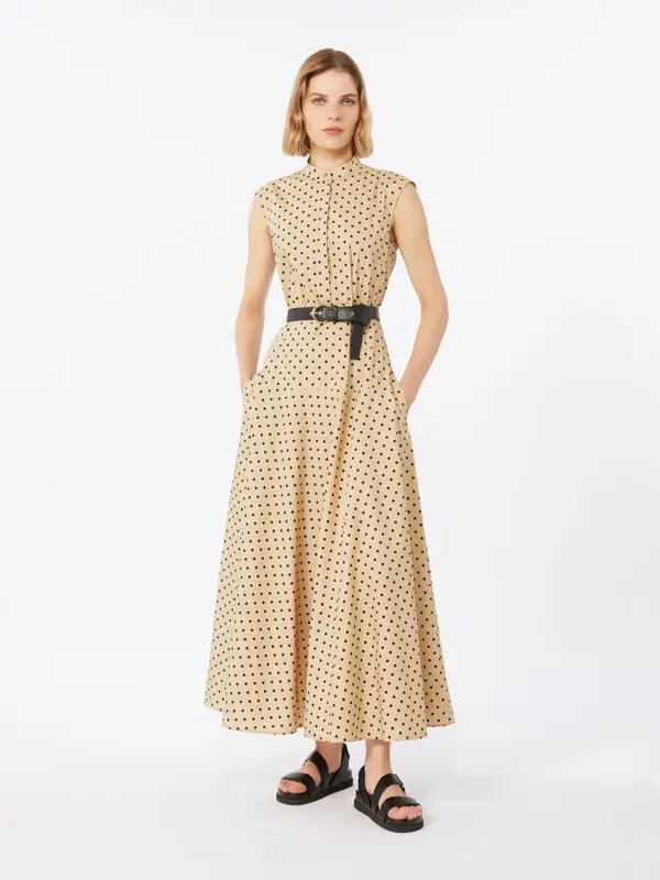 Max Mara Printed Poplin Shirt Dress - Colonial