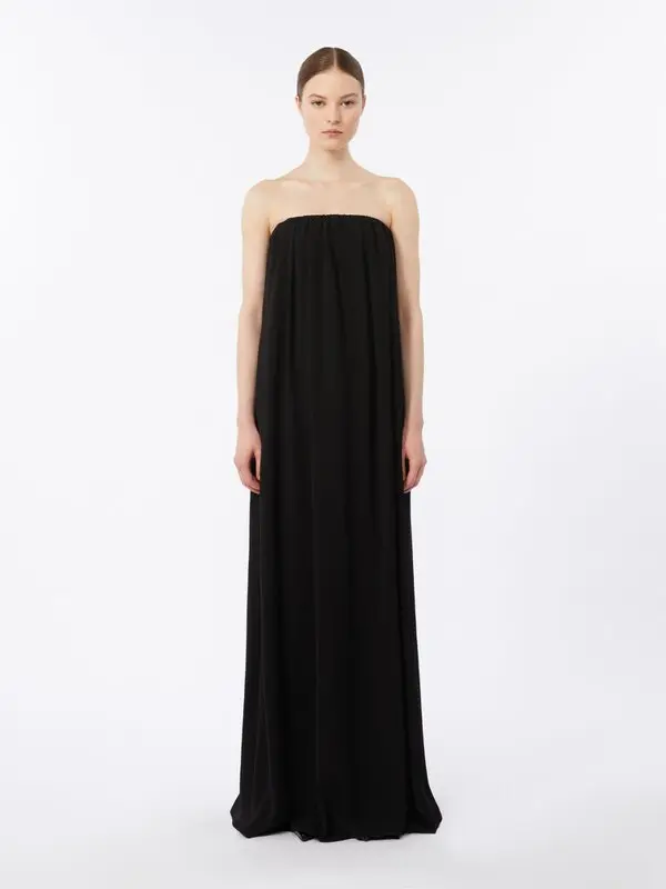 Max Mara Cady Bustier Maxi Dress - Black