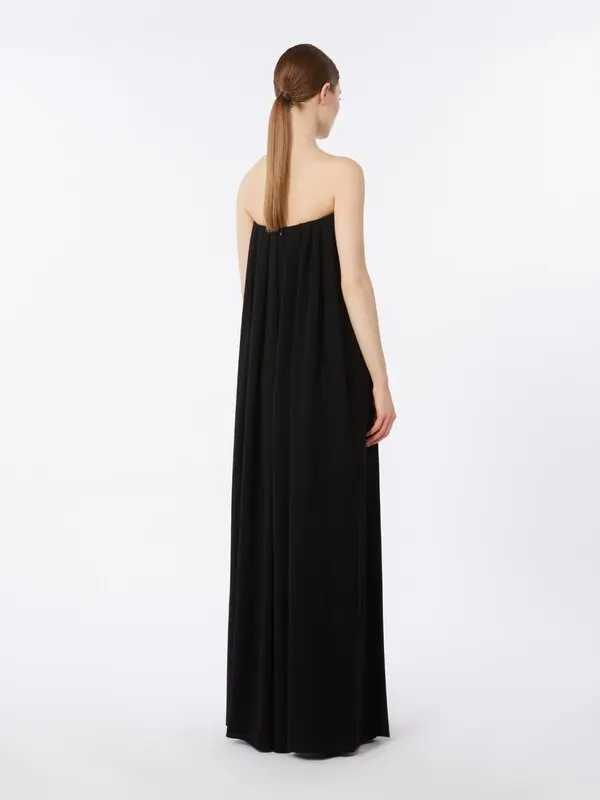 Max Mara Cady Bustier Maxi Dress - Black