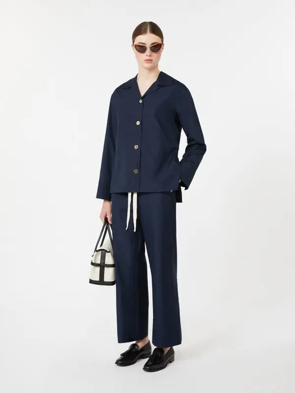 Max Mara Poplin Shirt - Midnightblue