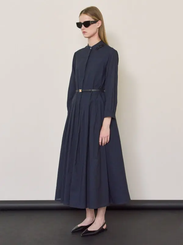 Max Mara Long Cotton Voile Dress
